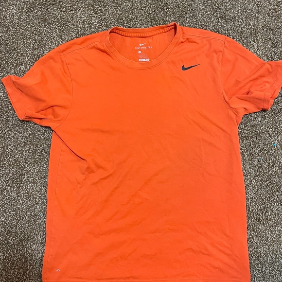 Nike | Shirts | Orange Nike Dryfit | Poshmark